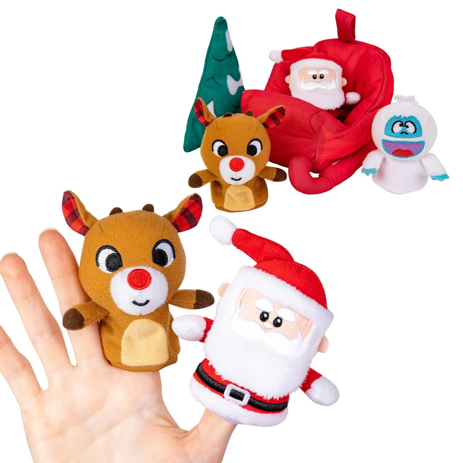 Kids Preferred Christmas Rudolph The Red-Nosed Reindeer Finger Puppet ...