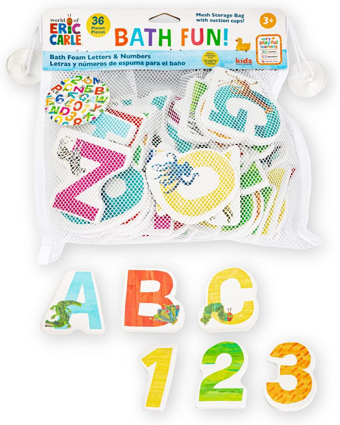 Kids Preferred Eric Carle Very Hungry Caterpillar Foam Letters and ...