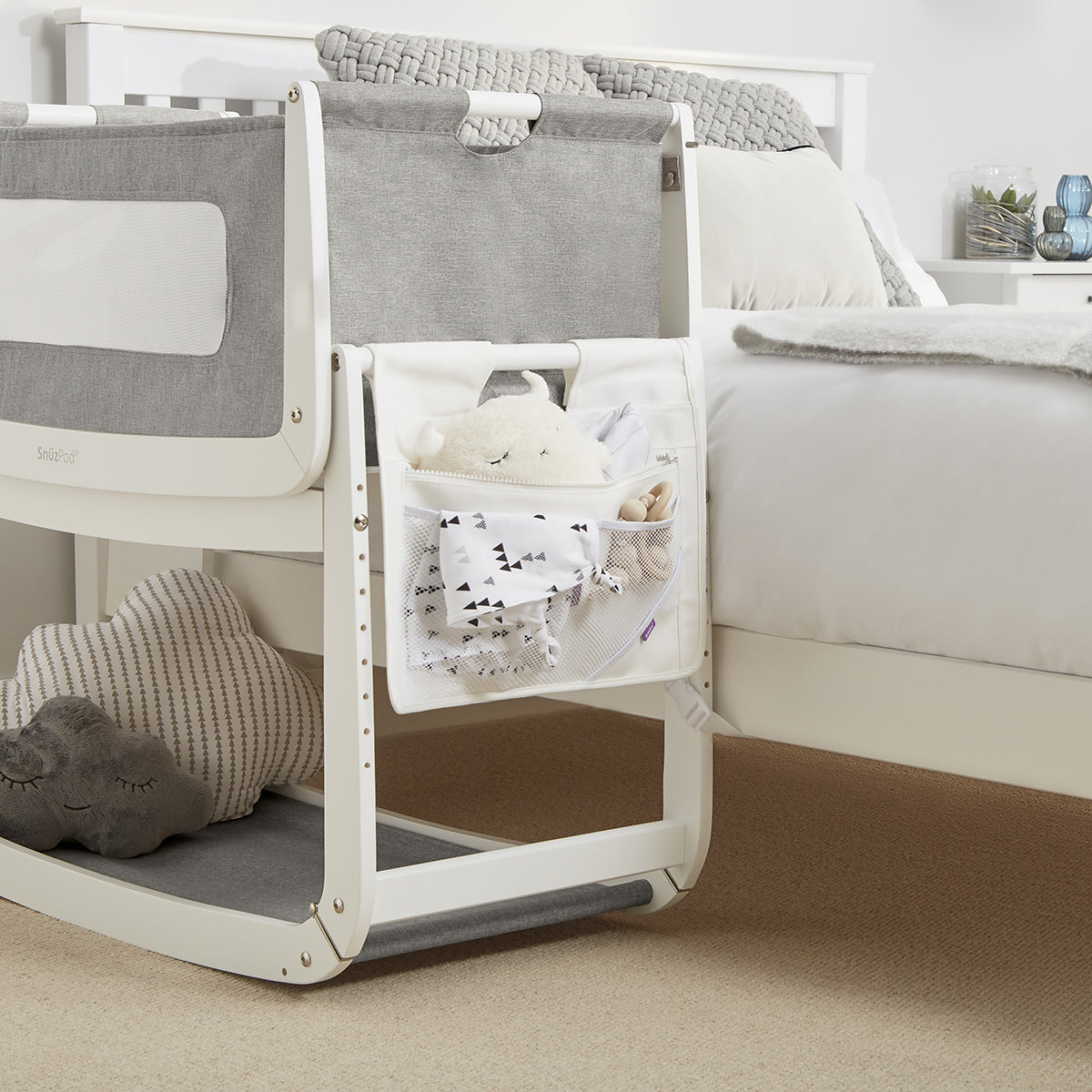 Snuz SnuzPod Pocket Grey – Destination Baby & Kids