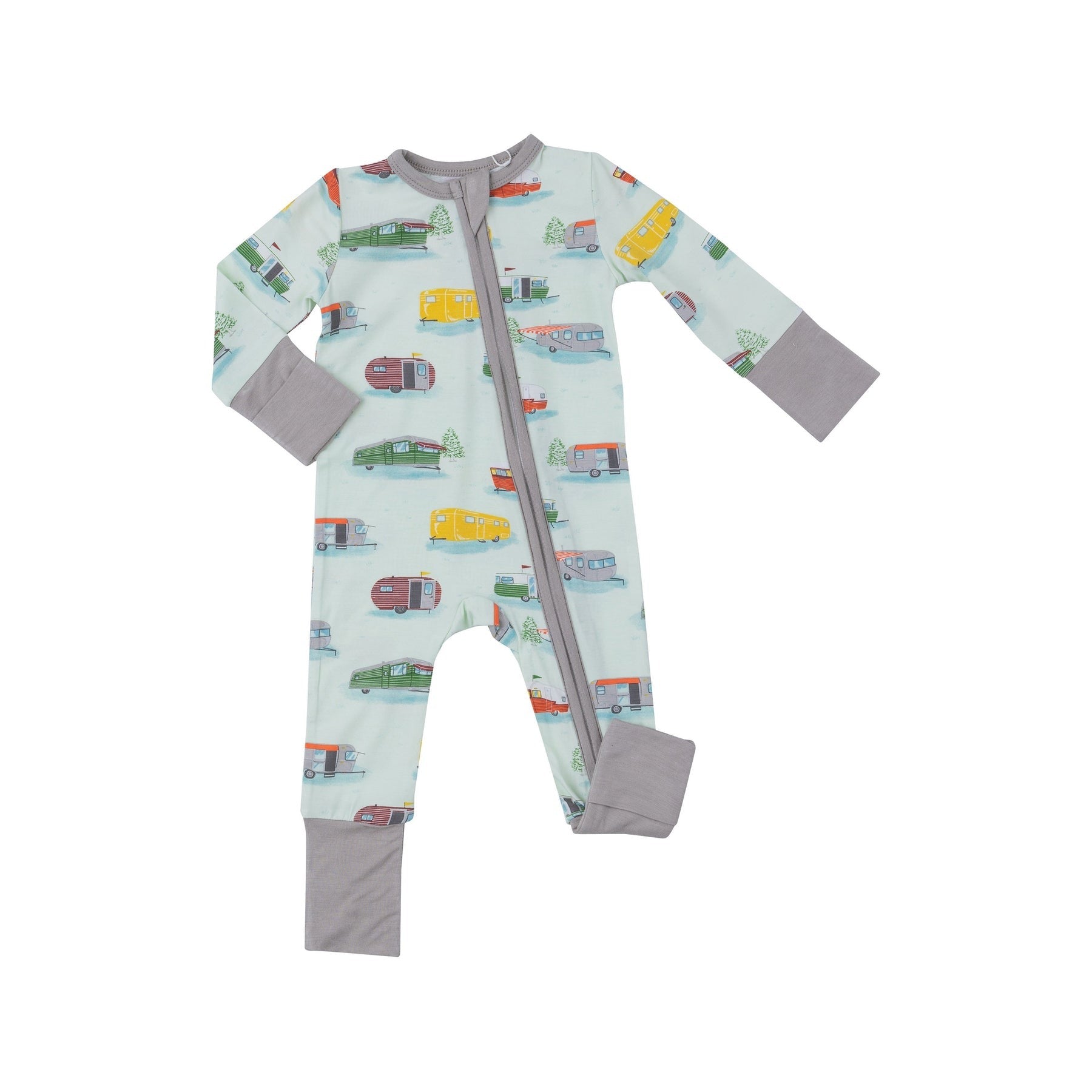 Angel Dear Vintage Campers 2 Way Zipper Romper - 12-18 Months ...