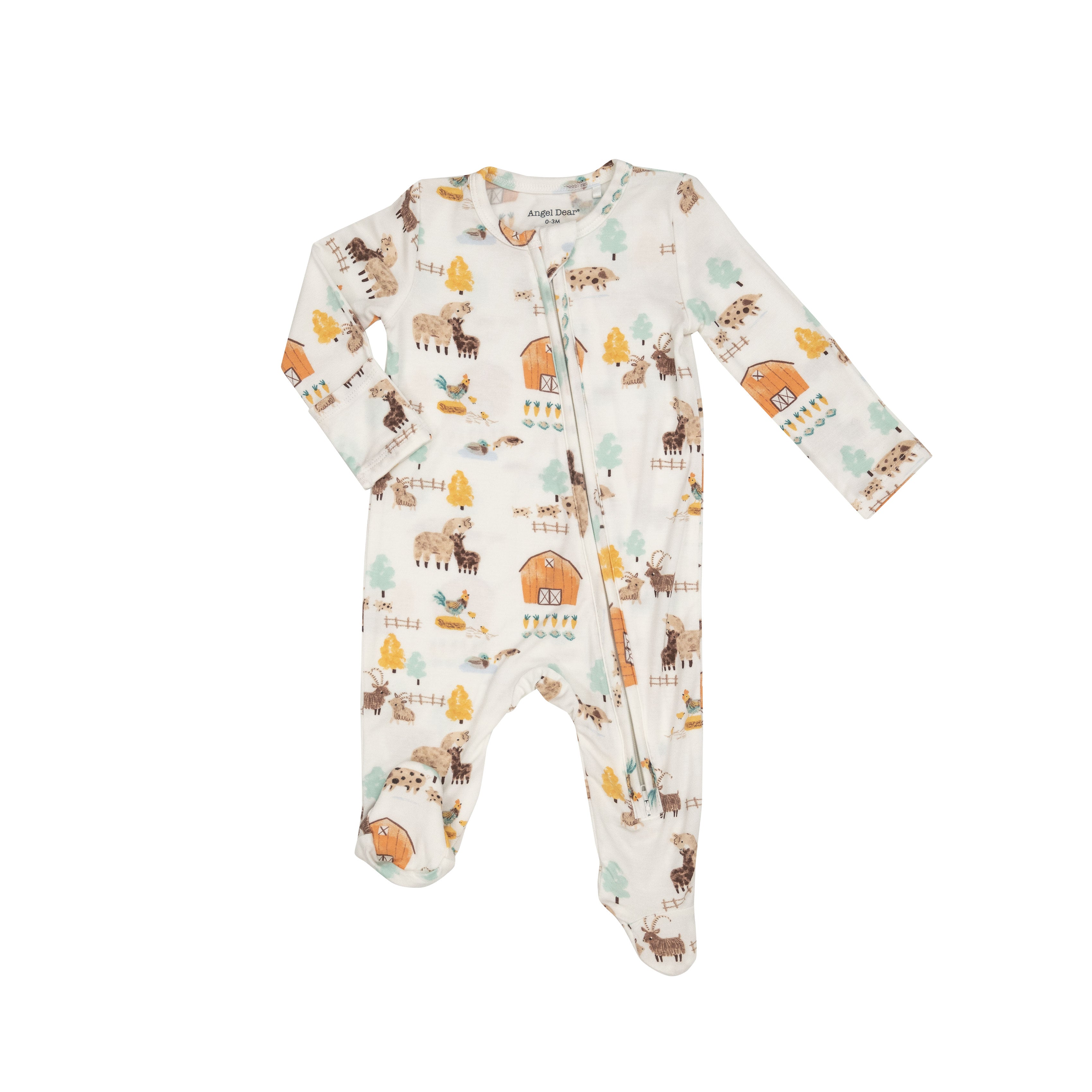 Angel Dear Alpaca Farm 2 Way Zipper Footie - Newborn – Destination Baby ...