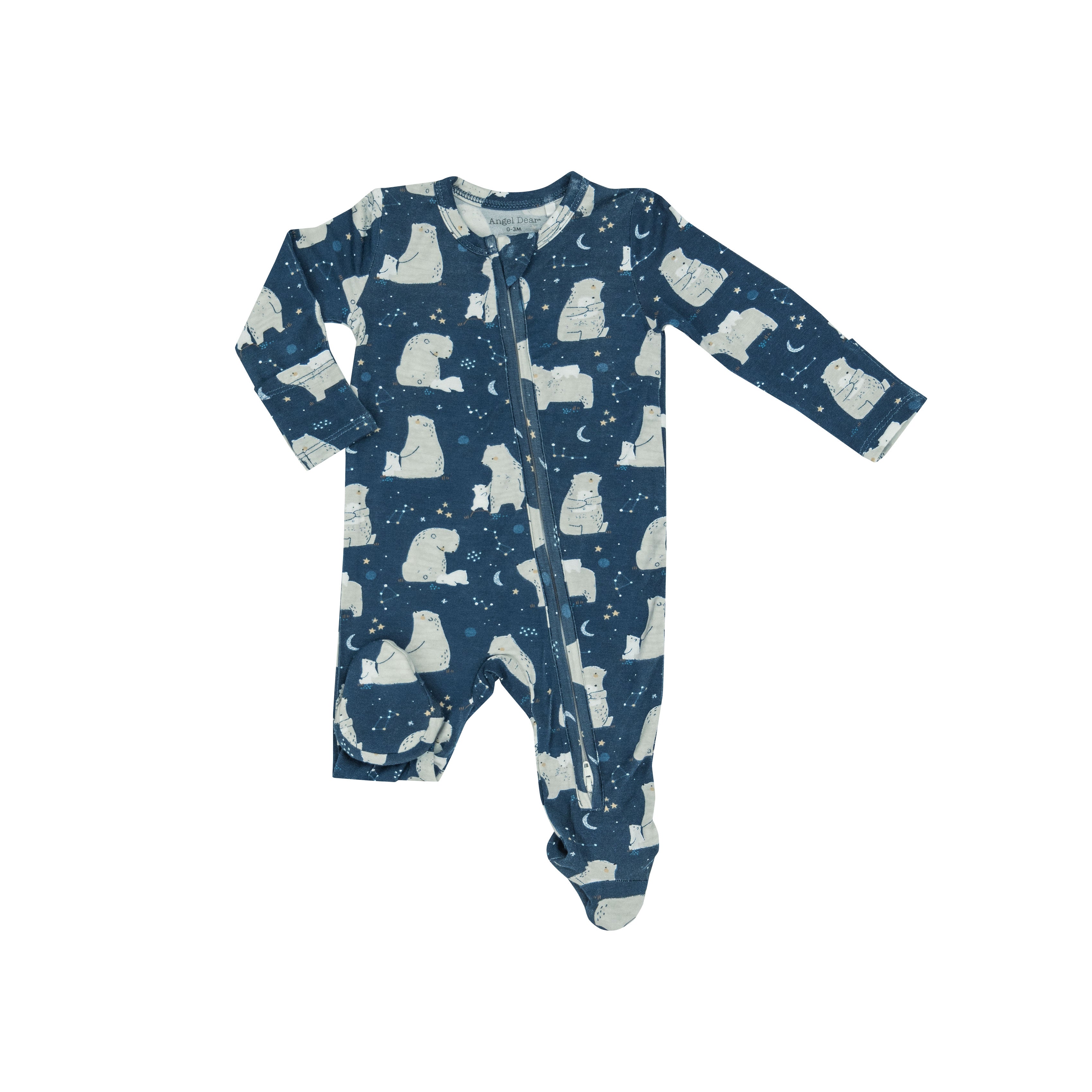 Angel Dear Night Sky Bear 2 Way Zipper Footie - 6-9 Months ...