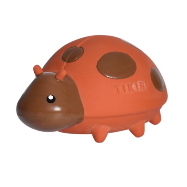 Tikiri Ladybug Natural Rubber Teether, Rattle & Bath Toy – Destination ...