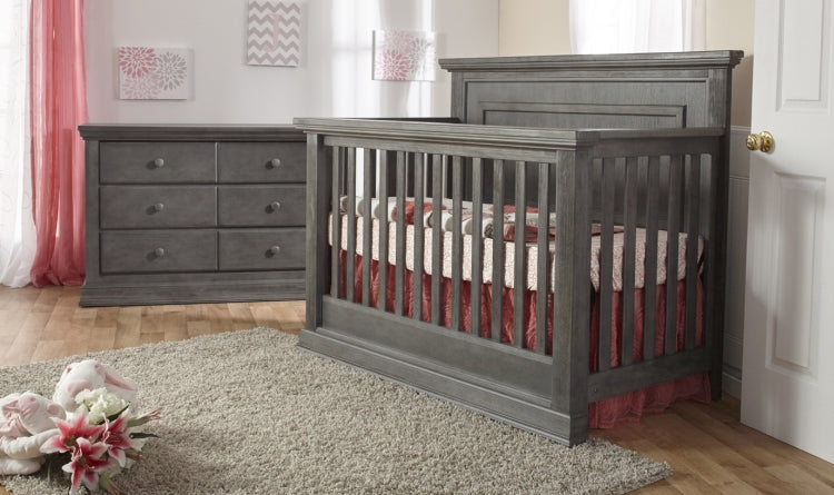 Pali Pali Modena Crib and Double Dresser, Distressed Granite ...