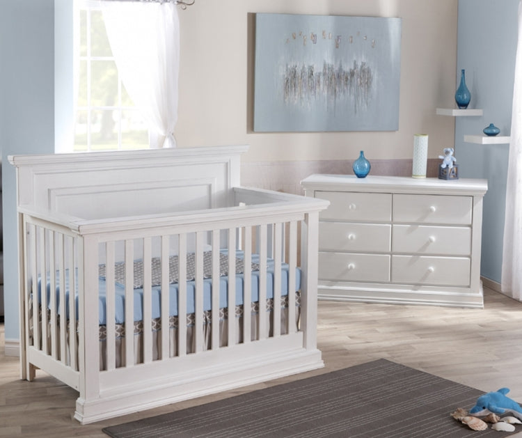 Pali Pali Modena Crib and Double Dresser, Vintage White – Destination ...
