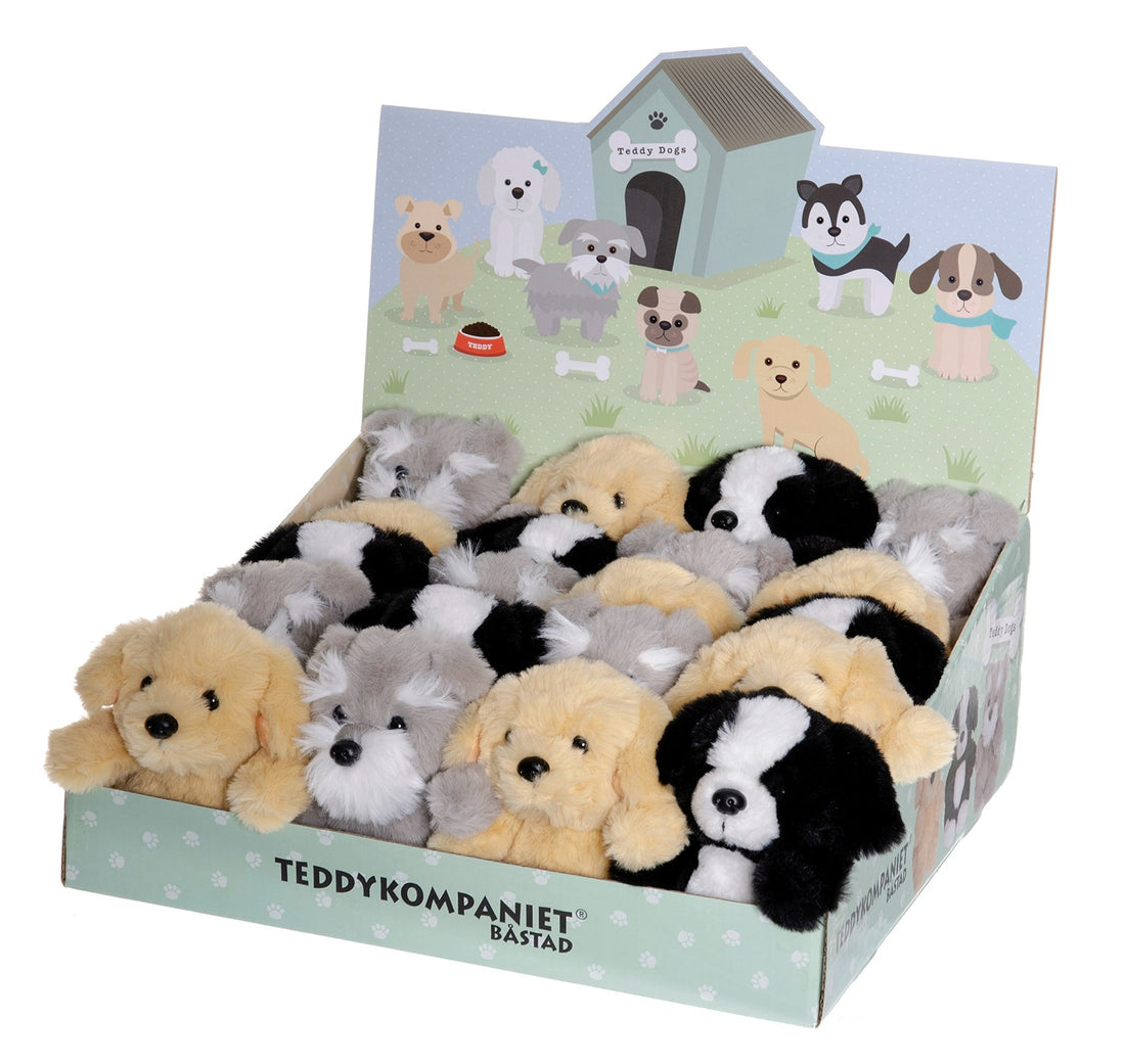 Tri Action Toys Small Plush Dogs - Black / White – Destination Baby & Kids