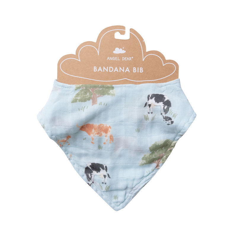 Angel Dear Cows / Blue Bandana Bib – Destination Baby & Kids