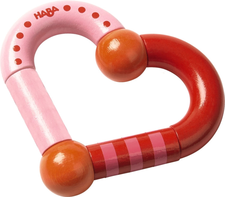 Haba Haba Toy Darling Heart Wooden Clutching Toy – Destination Baby & Kids
