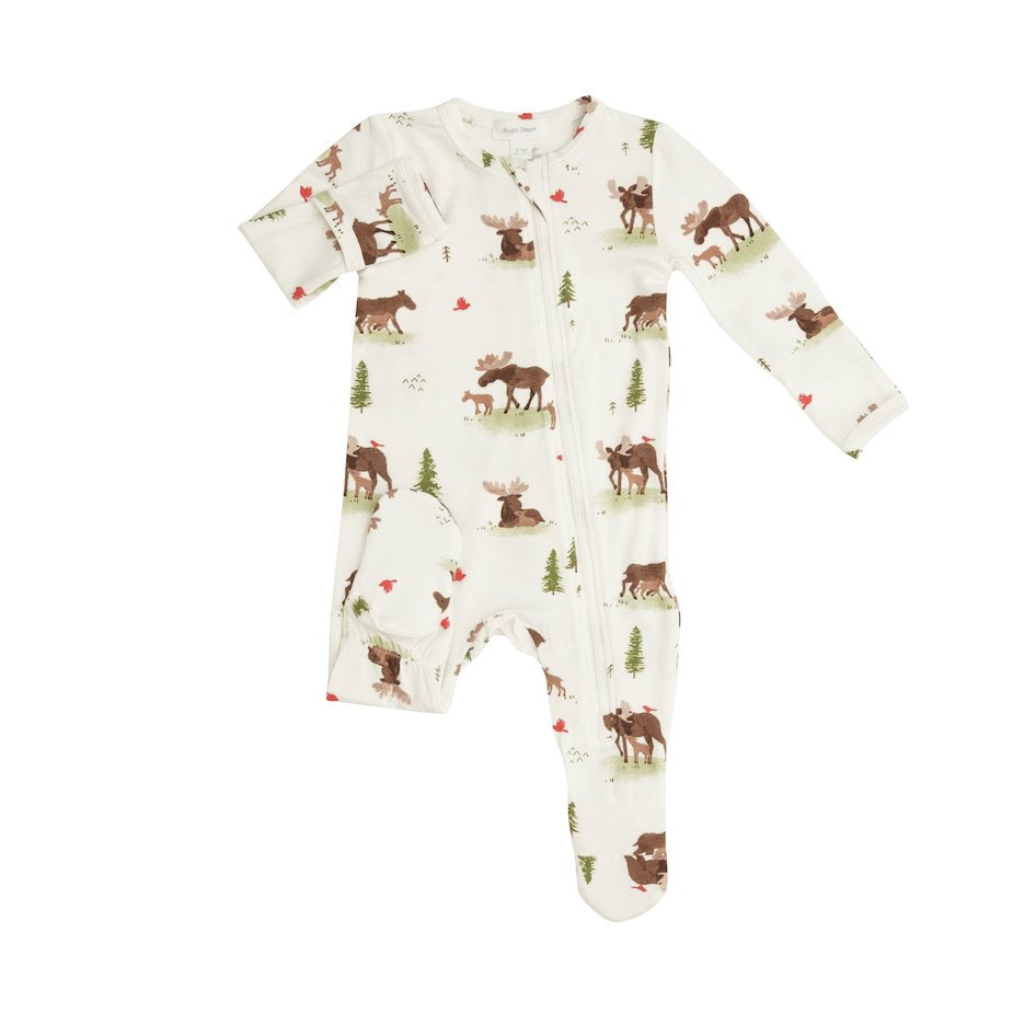 Angel Dear Angel Dear Moose Zipper Footie - 6-9 Months – Destination ...