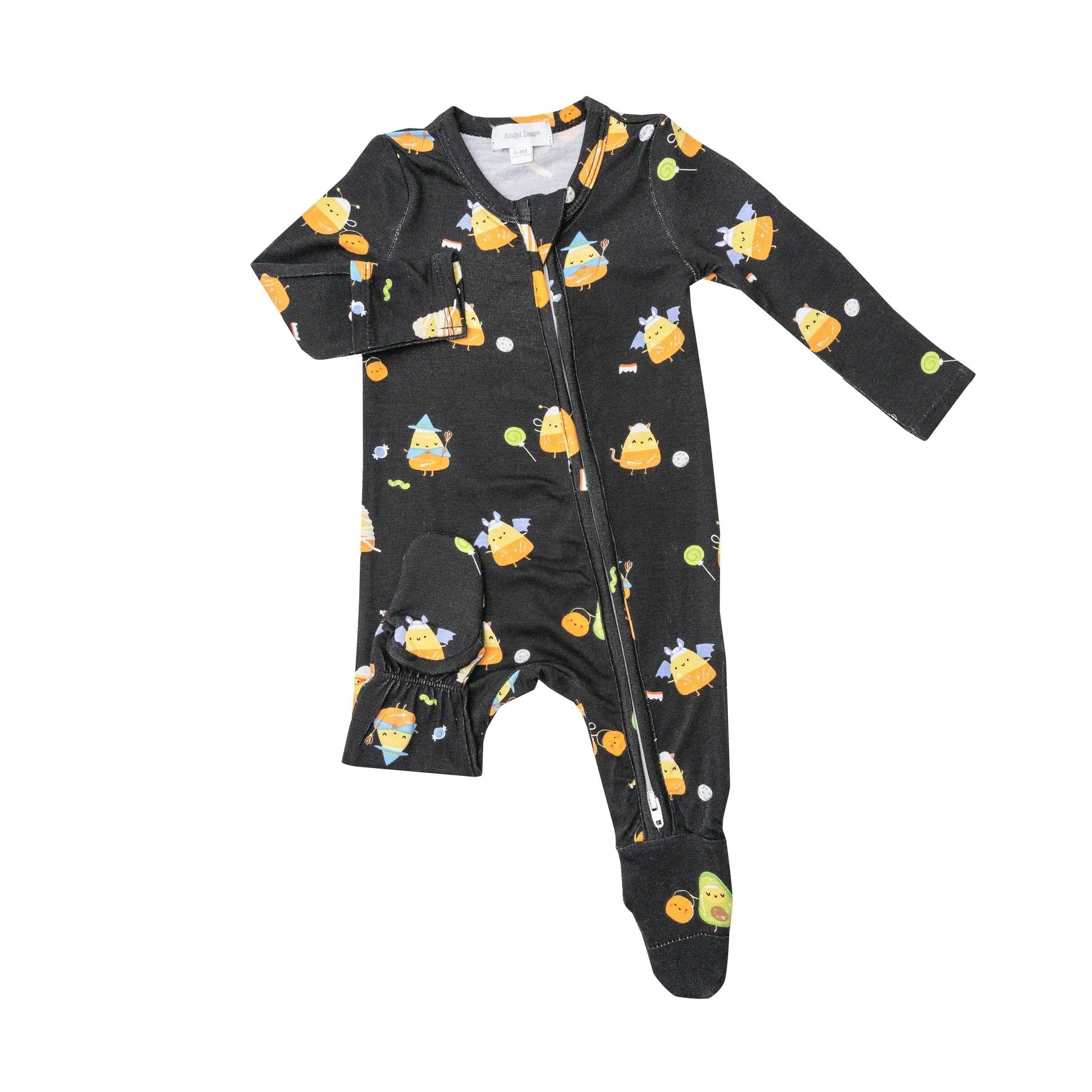 Angel Dear Bamboo Zipper Footie - Candy Corn - 0-3 Months – Destination ...