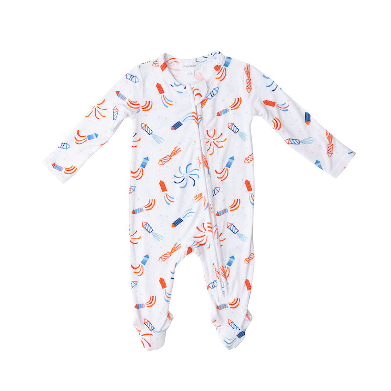 Angel Dear Firecrackers 2 Way Zipper Footie - Newborn – Destination ...