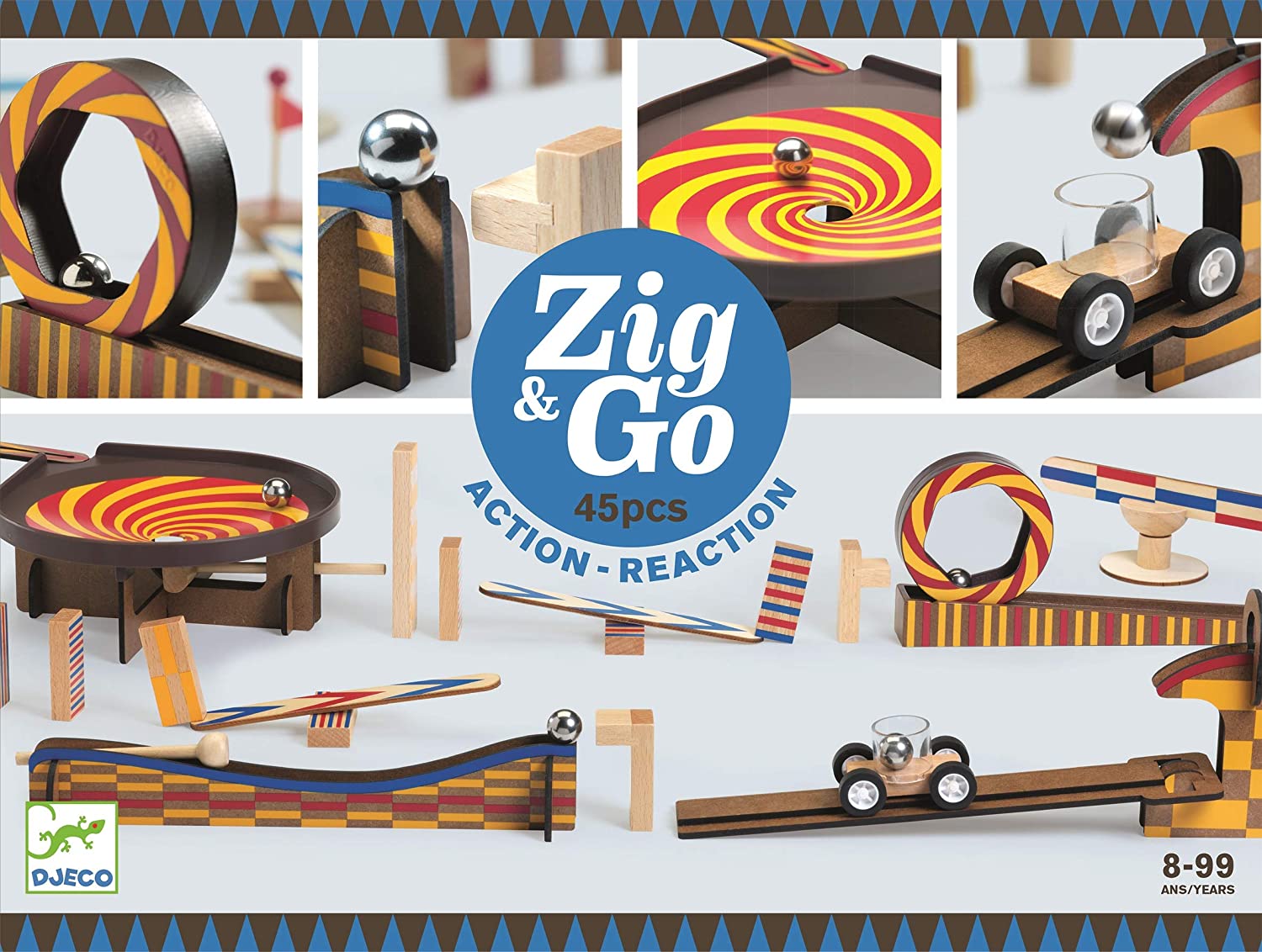 Djeco Zig & Go 45pc Chain Reaction Construction Set – Destination Baby ...