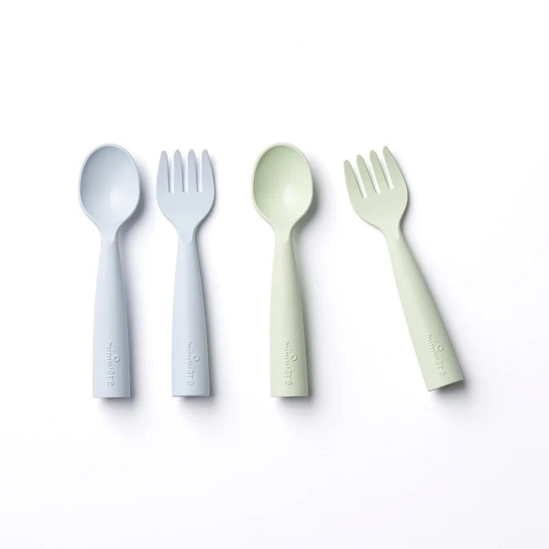 Miniware My First Cutlery Pack - Aqua + Key Lime – Destination Baby & Kids