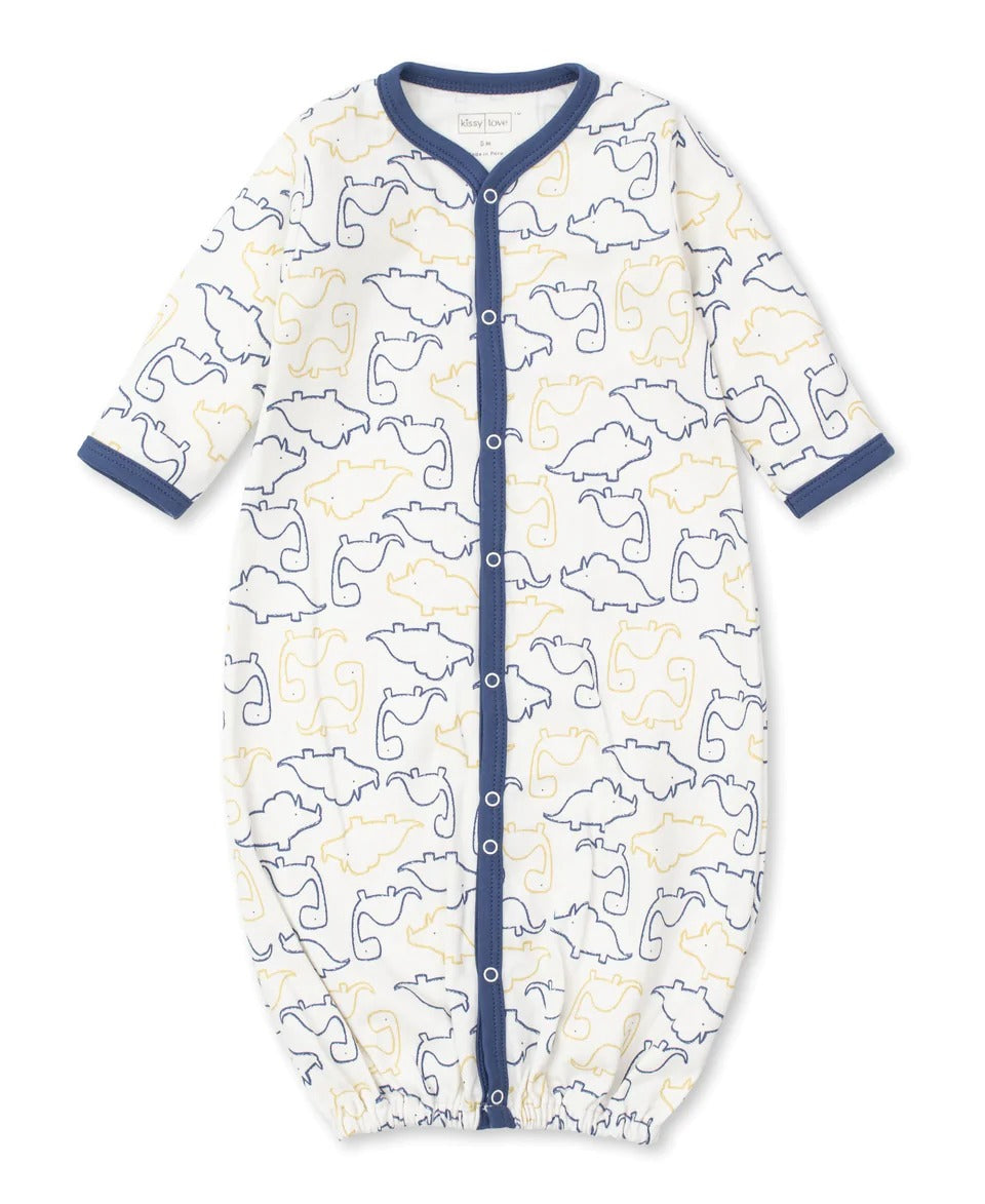 Kissy Kissy Dino Duo Convertible Gown - Newborn – Destination Baby & Kids