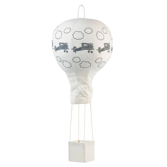 Lil Pyar Lil Pyar Hot Air Balloon Mobile - Gray Airplanes – Destination ...