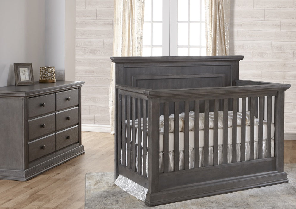 Pali Modena Forever Crib + Double Dresser + Nightstand - Distressed ...